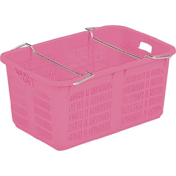 本体6色のラインナップで色による管理が容易＜用途・特徴＞・全面網目のネスティングコンテナー