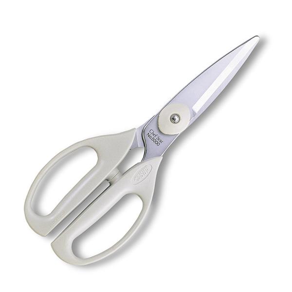 ＜商品特徴＞・野菜のカットなどのキッチンワークをはじめ、お子様やお年寄りの食べ物の小分けなど、食卓用はさみとして大変便利です。・また、魚をさばくこともでき、本格的な料理用刃物としての機能も備えています。・いちいち包丁やまな板を出したりする煩...