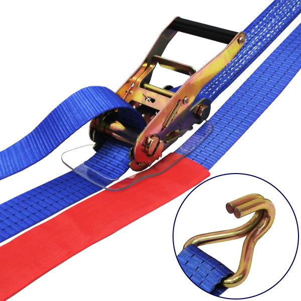 ラチェットバックル式カギフックのラッシングベルト＜用途・特徴＞・トラックの荷物運搬に大人気の「FREAKラッシングベルトLBA50JH1500シリーズ」・握りやすいバックルと柔軟強度な繊維ベルトで荷に優しく簡単安全に荷締め作業ができます。・...