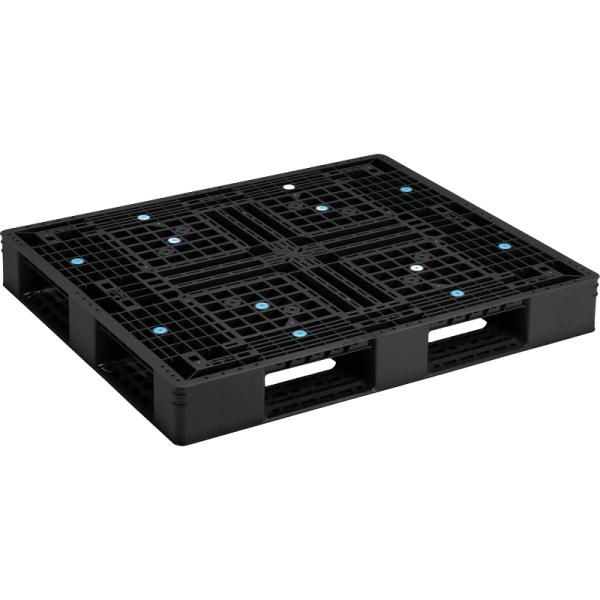 商品特徴・上面・下面が別形状でメッシュ形状のパレットです。・パレット裏側は「田」の字構造となっています。