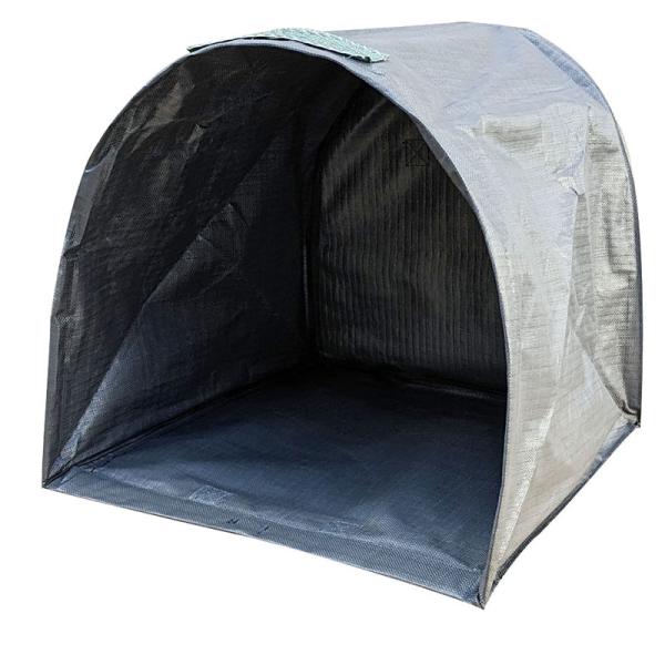 厚地生地で耐久性抜群。使わない時は、コンパクトにたためます。商品特徴落ち葉や刈った草・木を回収するのにご使用下さい。