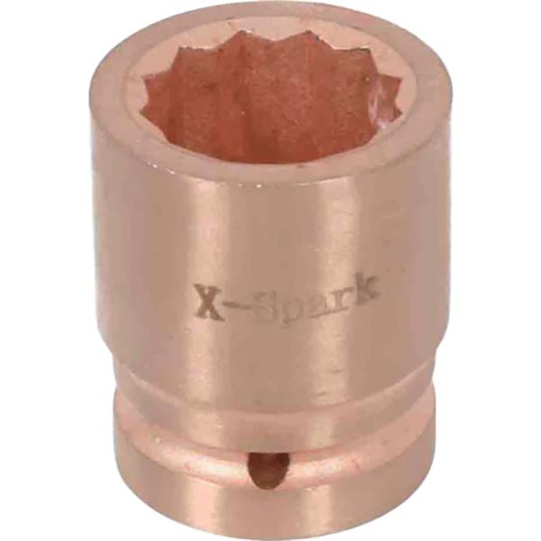 商品特徴・12角インパクトソケットです。・インパクトレンチの打撃に耐える強度があります。・防爆用安全工具とは、摩擦や衝撃を加えても火花が出ない工具です。火気厳禁の作業場に於いて不測の爆発と火災事故を防止し大切な人や施設を守ります。無発火性の...