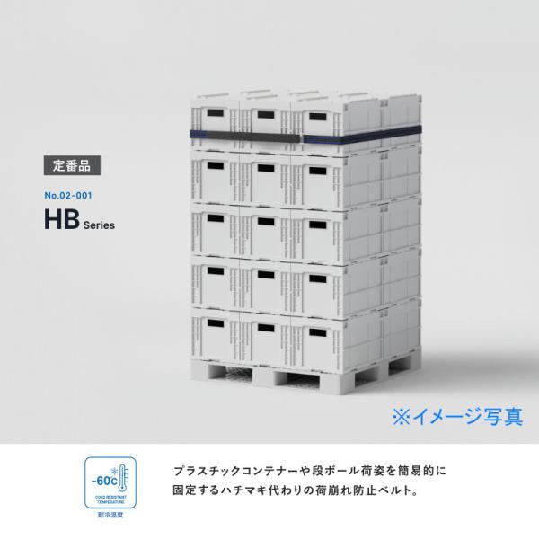 繰り返し利用可能な荷崩れ防止ベルトです。＜商品特徴＞・平均1000回以上繰り返し使えるEcoBandなら、都度破棄が必要なストレッチフィルム使用時に比べ、Co2排出量の大幅な削減に貢献できます。・使えば使うほど、輸送時にかかるコストはみるみ...