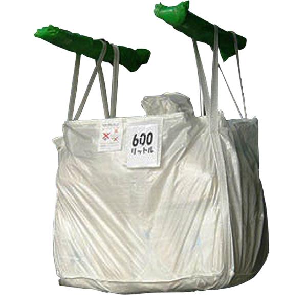 600リットルメッシュボックス(ボックスパレット)用商品特徴サンキン、マキテック、テイモーのボックスパレット(1,000W×800D×850H)にジャストフィットするライト生地タイプのフレコン。形状は角型4点ベルト。投入口は1,000×80...