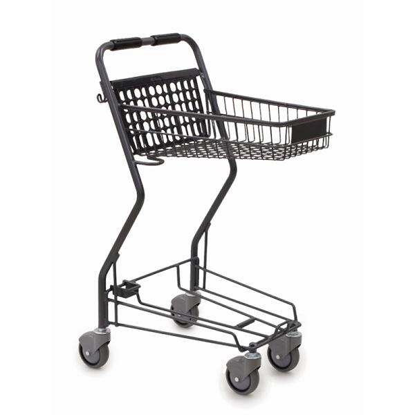 29〜33Lのカゴがふたつ載せられるカート！商品特徴・買い物用の店舗什器として・運搬作業、ピッキング作業に・日本製・完成品です