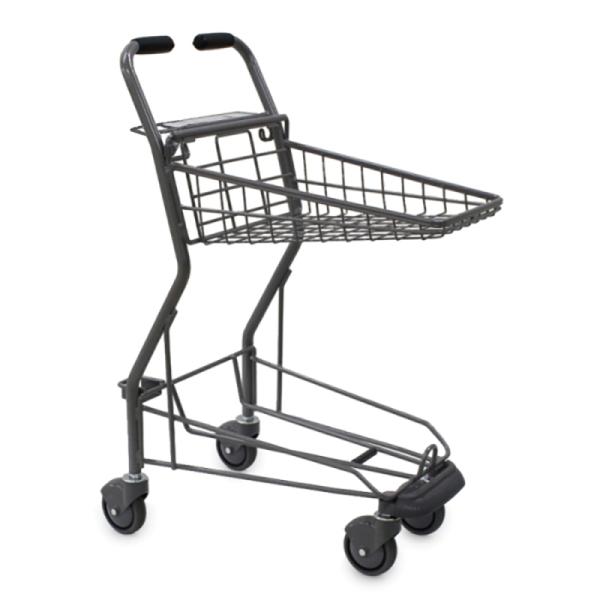 29〜33Lのカゴがふたつ載せられるカート！商品特徴・買い物用の店舗什器として・運搬作業、ピッキング作業に・日本製・完成品です
