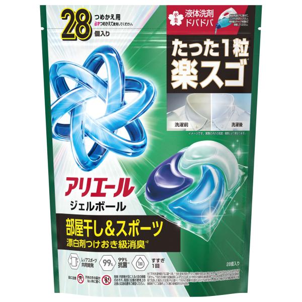 ※パッケージデザイン変更の場合あります。●30分漂白剤つけ置きと同じ洗浄・消臭力＊●厚手のパーカーやタオルも、部屋干し臭ゼロへ●たった１粒のジェルボールで、「楽」なのに「スゴい」、楽スゴ洗剤●洗濯槽のカビ防止●洗濯槽クリーナーなしでカビ対策...