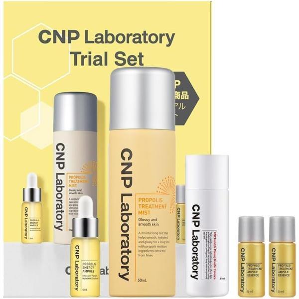 ＣＮＰのベスト基礎化粧品の４商品ミニサイズのセットのリニューアル品。美容液「ＣＮＰ　プロＰ　セラム」５ｍｌ、導入化粧水「ＣＮＰ　Ｐブースター」３１ｍｌ、化粧水「ＣＮＰ　プロＰ　ミスト」５０ｍｌに導入美容液「ＣＮＰ　プロＰ　トリートメントエッ...