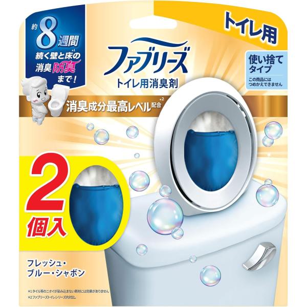 ●トイレ内の空気を継続的に消臭するだけでなく、壁や天井を防臭コートすることで、嫌なニオイが付着するのを防ぎます。●消臭成分最高レベル配合(ファブリーズトイレ用シリーズ内において。）●置くだけ爽やか8週間（使用状況による）●トイレ内のわずかな...
