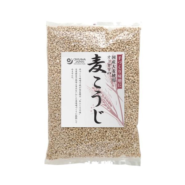 「オーサワの乾燥麦こうじ」は手作り玄米味噌・甘酒に使えます。2袋で約3kgの深い味わいの麦味噌ができます。