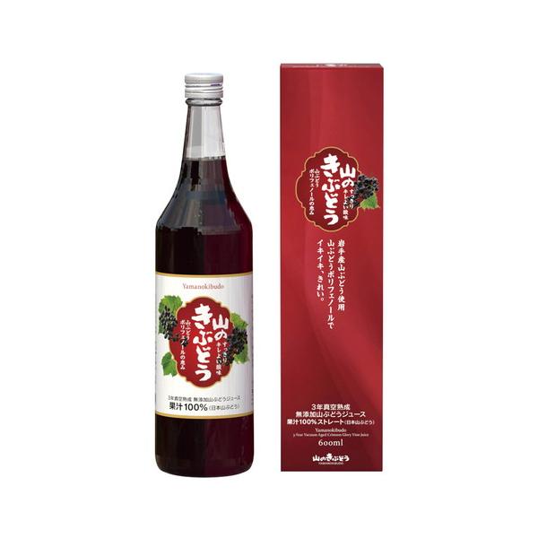 山のきぶどう（600ml） 岩手産3年熟成。貴重な山ぶどうのみのストレートジュース