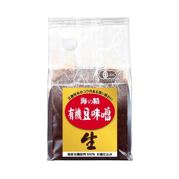 ■商品名：海の精 国産有機・豆味噌■内容量：700g■原材料：有機大豆（北海道・青森・宮城・熊本県）、食塩（海の精）■賞味期限：製造日より常温で1年■メーカー：海の精■商品詳細：国産有機栽培の丸大豆を使用。塩は国産の伝統海塩「海の精」を使用...