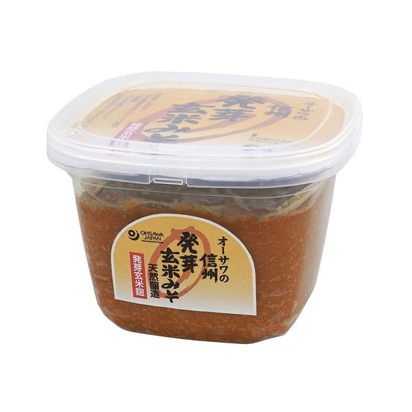 ■商品名：オーサワの信州 発芽玄米みそ■内容量：650g■原材料：大豆・玄米（長野県）、食塩（天日塩）■賞味期限：製造日より冷暗所で6ヶ月■メーカー：オーサワジャパン■商品詳細：長野産大豆・発芽玄米使用まろやかな甘みと旨み天然醸造法酒精不使...