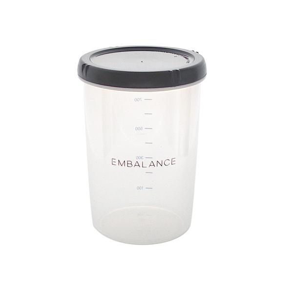 ■商品名：EMBALANCE DEEP ROUND CONTAINER（エンバランスディープラウンドコンテナ）■カラー：グレー■内容量：1000ml■サイズ：M（Φ109×高さ152mm）■メーカー：エンバランス■素材：本体・フタ ポリプロ...