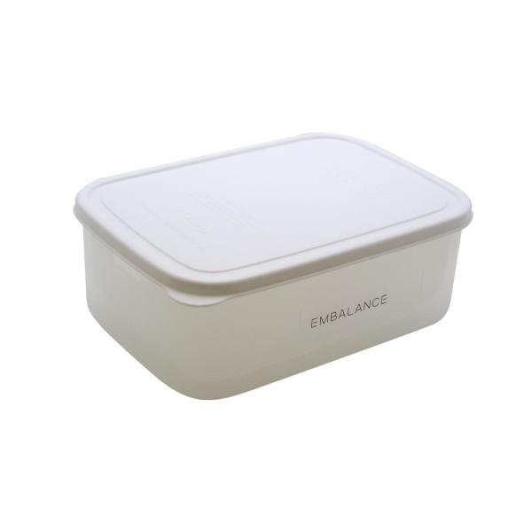 ■商品名：EMBALANCE RECTANGLE CONTAINER （レクタングルコンテナ）■内容量：2100ml（ザルなし）■素材：本体：ポリプロピレン（エンバランス加工）フタ：ポリエチレン（エンバランス加工）■耐熱温度：［本体］-20...