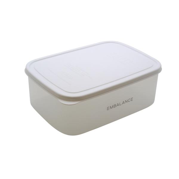■商品名：EMBALANCE RECTANGLE CONTAINER （レクタングルコンテナ）■内容量：2100ml（ザル付き）■素材：本体：ポリプロピレン（エンバランス加工）フタ：ポリエチレン（エンバランス加工）■耐熱温度：［本体］-20...