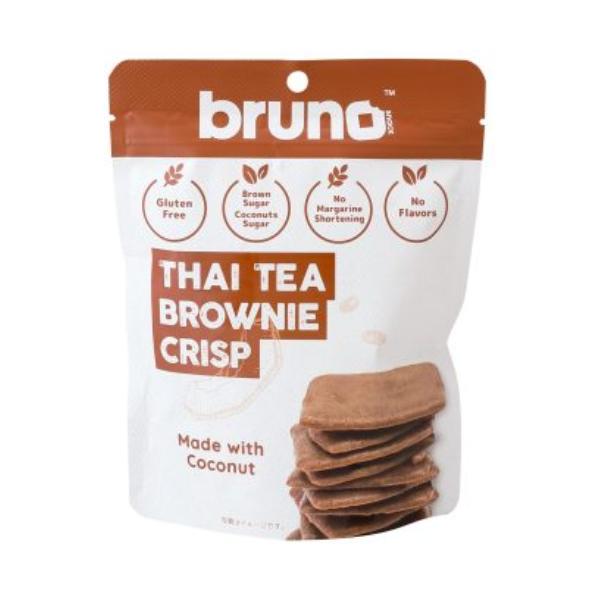 ■商品名：クリスピータイティーブラウニー■内容量：60g■メーカー：bruno snack■賞味期限：製造日より1年2ヶ月■原材料：ココナッツ油、ココナッツ粉、ココナッツシュガー、タピオカでん粉、インスタント紅茶、卵白、砂糖、全粉乳、ココア...