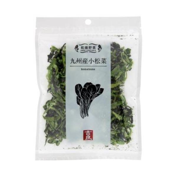 ■商品名：乾燥野菜　小松菜■メーカー：吉良食品■容量：40g■開封前賞味期間：製造日より9ヶ月■原材料：小松菜（熊本県産）、ブドウ糖■商品詳細：熊本県産の小松菜を丁寧に熱風乾燥させました。乾燥することで青物野菜特有の臭いやアクがなく、熱湯で...