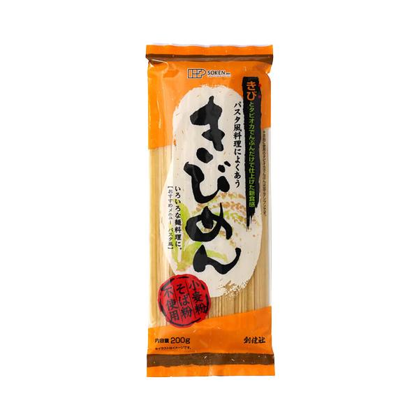 ■商品名：きびめん ■内容量：200g■賞味期限：製造日より540日■原材料：うるちきび（中国）／加工デンプン（タピオカ（タイ））※加工デンプンはキャッサバ芋から作られています。■メーカー：創健社■商品詳細：古来より食されてきた雑穀である「...