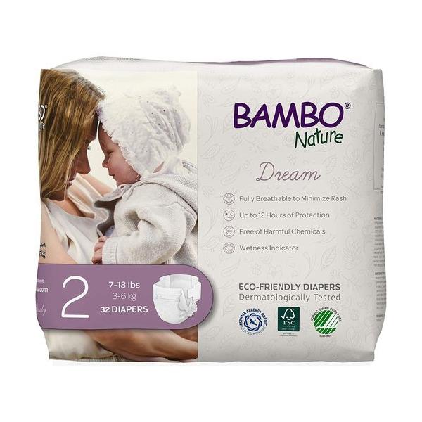 ■商品名：バンボネイチャー ドリーム テープタイプ XS （3kg〜6kg）（bn16924）■内容量：32枚入り■素材：ポリオレフィン不織布、ポリオレフィンフィルム、高分子吸収材、綿状パルプ他■生産国：デンマーク■商品詳細○無添加・無漂白...