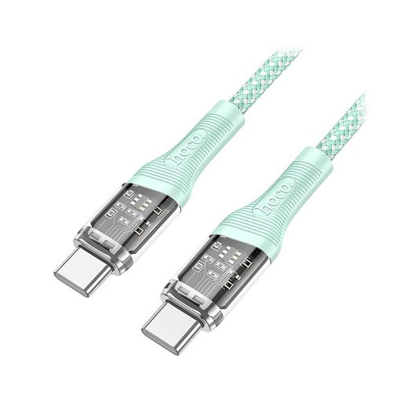 クリアパーツを使用し、コネクタ内部が透けて見えるサイバーなデザインケーブル