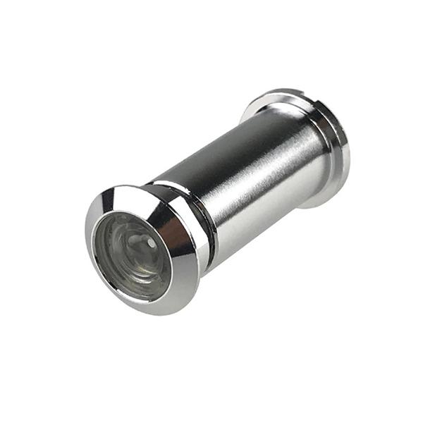 ●サイズ:約直径1.5×奥行3.2〜4.3cm　　軸径/直径12mm●ドア厚2.8〜4.0cm対応●重量:約16g●材質:光学ガラス、真鍮●生産国:日本●パッケージサイズ:12×6.2×1.8cm　　22g