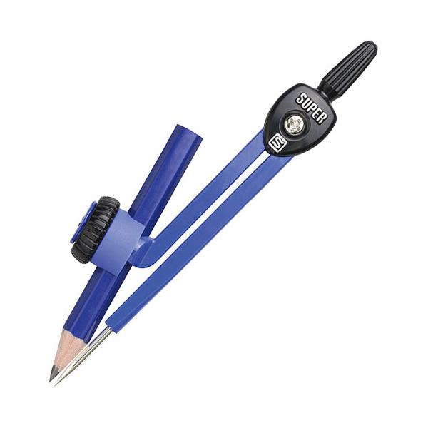 小さな円もしっかり描ける鉛筆タイプのスーパーコンパス