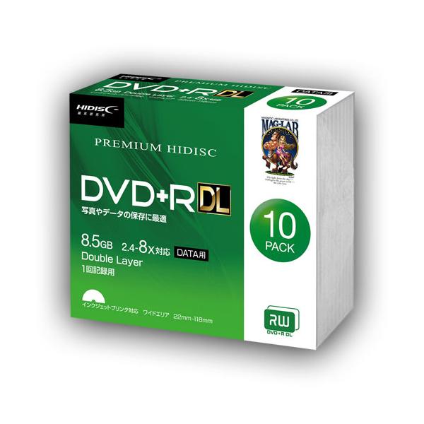 DVD+R DL 写真やデータの保存に最適 Double Layer 一回記録用 インクジェットプリンタ対応