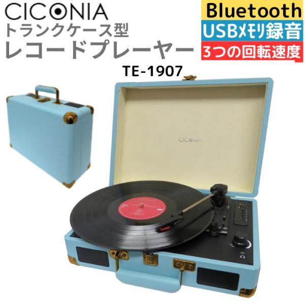 ●レコードからUSBメモリー/TFカードへの簡単録音可能。●外部機器接続用AUX-IN/RCA端子搭載。●USBメモリー/TFカードに入っているMP3/WAV形式の音楽データ再生可能。●FMラジオ搭載。■スピーカー部定格出力：5W×2■レコ...