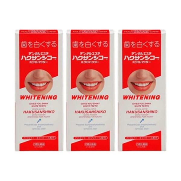 「商品情報」説明白い微粒子タイプの粉末のハミガキ。 炭酸カルシウム（研磨剤）を使用。 歯の汚れを落とし、歯の持つ本来の白さにします。（茶渋や食べ物の着色汚れ、歯のヤニなど）。 虫歯の原因である酸を作りにくくするキシトールを配合。 ヒドロキシ...