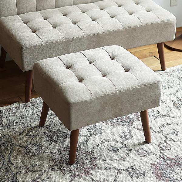 サイズ   本体：幅 56cm × 奥行き 48cm × 高さ 42cm座面：幅 56cm × 奥行き 48cm梱包サイズ      幅 58cm × 奥行き 50cm × 高さ 25cm素材     張地：布 (ポリエステル100％)脚部...