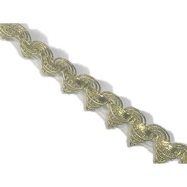 【当日出荷商品】<br>サイズ 幅1.5cm×長さ3ｍ巻き色 金色（ゴールド）金色（ゴールド）のブレードです。シンプルな手芸作品の制作にお勧めでございます。現品処分品のため多少の難が有る場合がございます。