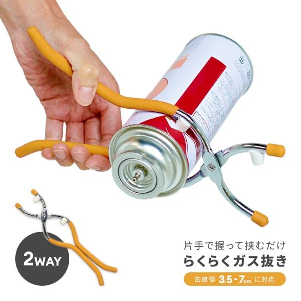 ガスパンチ 缶径3.5〜7cm / がすぱんち / gas spray punchスプレー缶の処理って、意外と困りませんか？ガス抜きしたいけど、爆発しそうで、ちょっと怖い…。毎回、釘を打ったり、キリで穴を開けるのは、メンドウだし、ちょっと危...