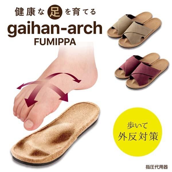 適応サイズ／重量(約):足のサイズ：23.0〜25.0cm／片足100g履くだけ簡単、自宅で外反ケア。おうち時間に健康な足を育てる！インソールの凹凸が足指力アップと足裏の縦横アーチを鍛えます。・足指運動歩くたびに突起をつかみ、足指力アップ。...