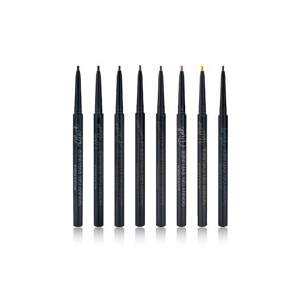 商品名  ウィッチズポーチ　スキニージェルアイライナー 内容量   0.08 g  本体サイズ  Φ7×12mm    JANコード01ブラック　　　　4562425484392 02ダークブラウン　4562425484408 03カカオ　...