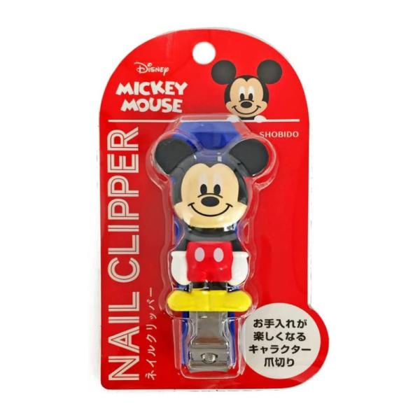 みんなが大好きディズニーキャラクターのネイルクリッパーおていれが楽しくなるキャラクター爪切り！切った爪の 散らばり軽減、キャッチャー ケース付き！【本体サイズ】約W26×H96×D15mm【パッケージサイズ】約W80×H153mm
