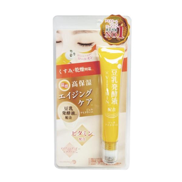 ロールオンタイプのジェルアイクリーム。【豆乳発酵液＆ビタミン配合】●ハリ感UPで目もとピンと若々しい印象に●お肌を整えてなめらかな目もとに●温感マッサージで目もとスッキリ、リフレッシュ＜こんな方におすすめ＞・目もとがくすんで疲れて見える・メ...