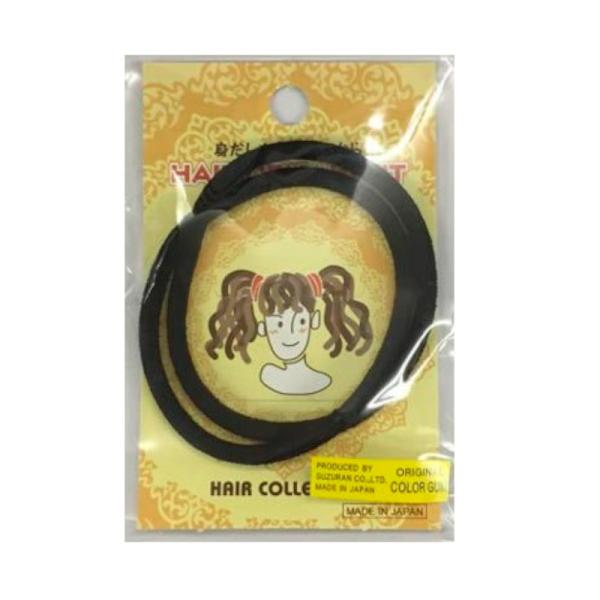 ■シンプルで使いやすいヘアゴム。■学校・職場でも使えるシンプルヘアゴム。■結び目がないので痛くなりにくい。●内容量：2個●色：黒
