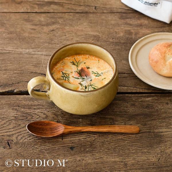 ● カラー・粉引…素朴で温かな雰囲気を添えるナチュラルな白。・トルコ…一杯のスープを引き立てる、凛とした緑。・山吹…心をほっと和ませる、ぬくもりを感じる黄。【サイズ（約）】W150×D117×H74mm【容量（約）】520cc【素材】陶器【...