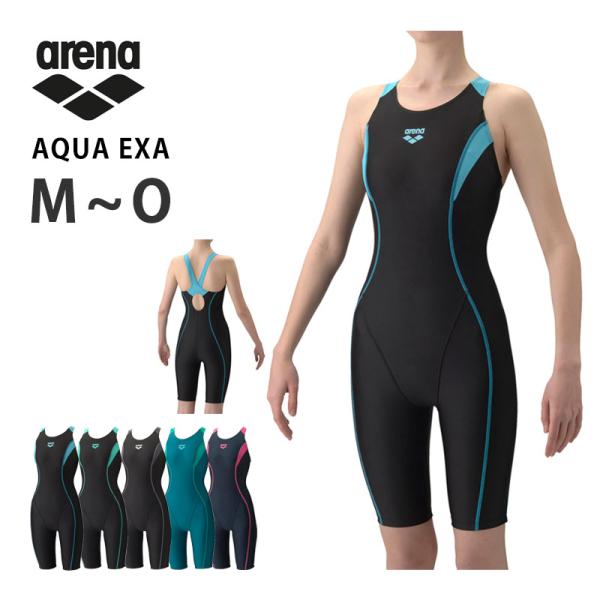 アリーナ/arenaレディース フィットネス水着フィットネスワンピーススパッツ（オープンバック/ハーフレッグ）上達を目指すフィットネススイマーに向けて、泳ぎやすさを追求した[AQUA EXA]シリーズです。サイズ M L Oカラー ブラック...