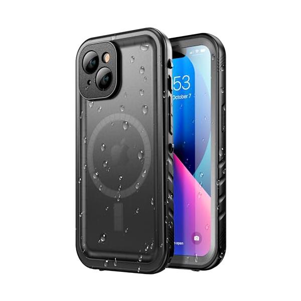 ブラック MAG/iPhone 13 防水ケース/WPC-M-13-BK・Size:iPhone 13 防水ケースColor:ブラック MAG・IP68規格＆完全防水iPhone13 防水ケースは完全密封で、IP68防水規格等級を取得してお...