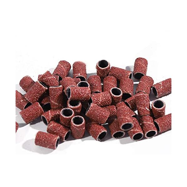 素材：サンドペーパー・サイズ：約1.3cm*0.8cm・細かいものから荒いものまで3種類のサンディングバンドが揃っています。・ネイルドリルに適用します。ネイルオフ、甘皮と硬い角質の手入れに役立ちます。・パッケージ：サンディング バンド 15...