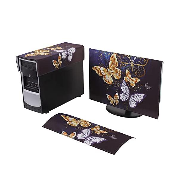 蝶/23-24インチ/-・Size:23-24インチColor:蝶・高品質良質なポリエステル素材を採用し、丁寧な仕立て、耐久性に優れる。・サイズディスプレイカバー：17-19インチ(44x30cm)、20-22インチ(50x34cm)、23...