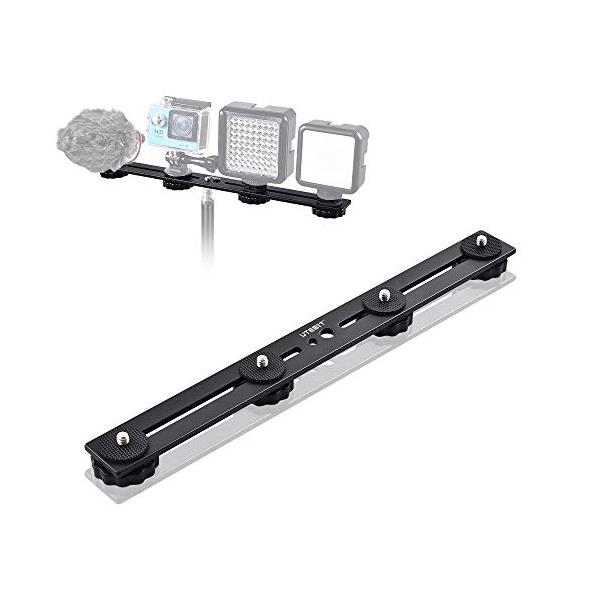 ブラック/30CM/-・Size:30CM・パッケージ個数:1・4点の1/4ネジ付＆マルチな設備に設置カメラプレート「改良版」には4つの1/4ネジ付いているから、2台のカメラや2点のストロボ（あるいは他種類の撮影機材）を固定することができま...