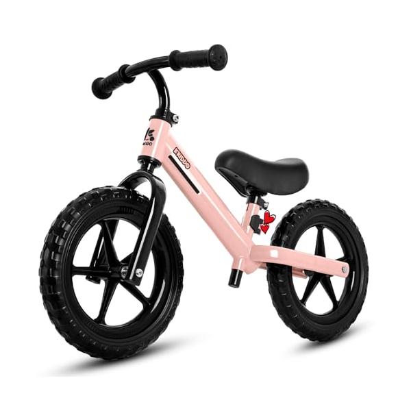 ピンク/77x38x50cm/-・Color:ピンク・カスタマイズして楽しめるキッズペダルなし自転車・キッズバイクは、サドルの下に取り付けられるかわいいプレート2枚付き（ユニコーンとハート 各1枚）。お子様が自分だけのバイクにカスタマイズで...
