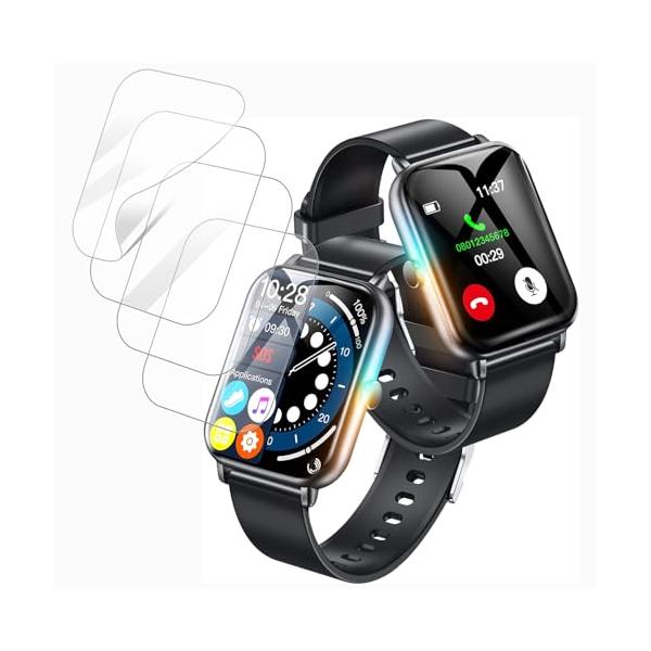 クリア/スマートウォッチ ANYCOOL/-・Size:スマートウォッチ ANYCOOLColor:クリア・対応機種：ANYCOOL 1.7インチ 用保護フィルム ご購入の際は、機種にご注意ください。・高品質素材柔らかいTPU素材を採用して...