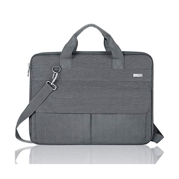 おしゃれグレー/13-14インチ/JP-FRZ-Laptop Bag01-13-GR・Size:13-14インチColor:グレー・パッケージ個数:1・便利な3wayバッグハンドルを備え、ショルダーストラップとスーツケースストラップを付いて...