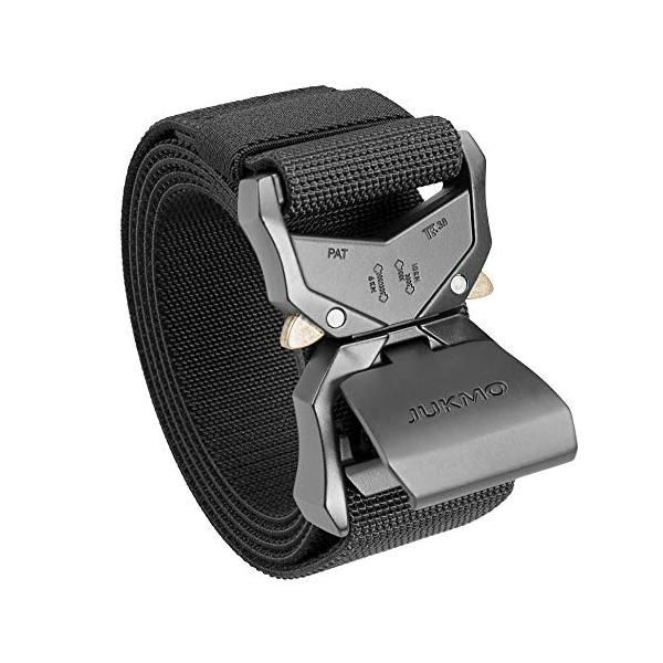 作業、スポーツ、軍事、消防、SWAT、仕事ブラック/M-腰の長さ 75cm-110cm (全長125cm)/-・Color:ブラックSize:M-腰の長さ 75cm-110cm (全長125cm)・バックルを素早く外せるグレードアップ版: ...