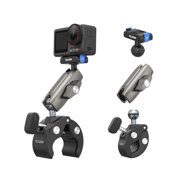 DJI Action用磁気式/-/-・Color:DJI Action用磁気式・迅速な取り付けと取り外し DJI Osmo 360 &amp; DJI Osmo Action 5 Pro/4/3専用に設計され、磁気吸着式クイックリリースアダ...