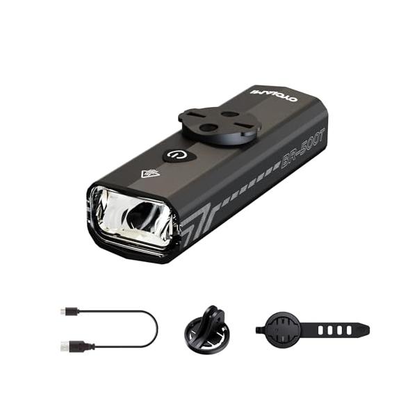 BR500Tブラック/-/-・Style:BR500T・2000mAh大容量&amp;5つモード自転車ライトは2000mAhの容量バッテリーを搭載した、遠距離走行にも安心。使用時間は通常3〜7時間で、実際の使用時間は特定の用途に基づく必要が...